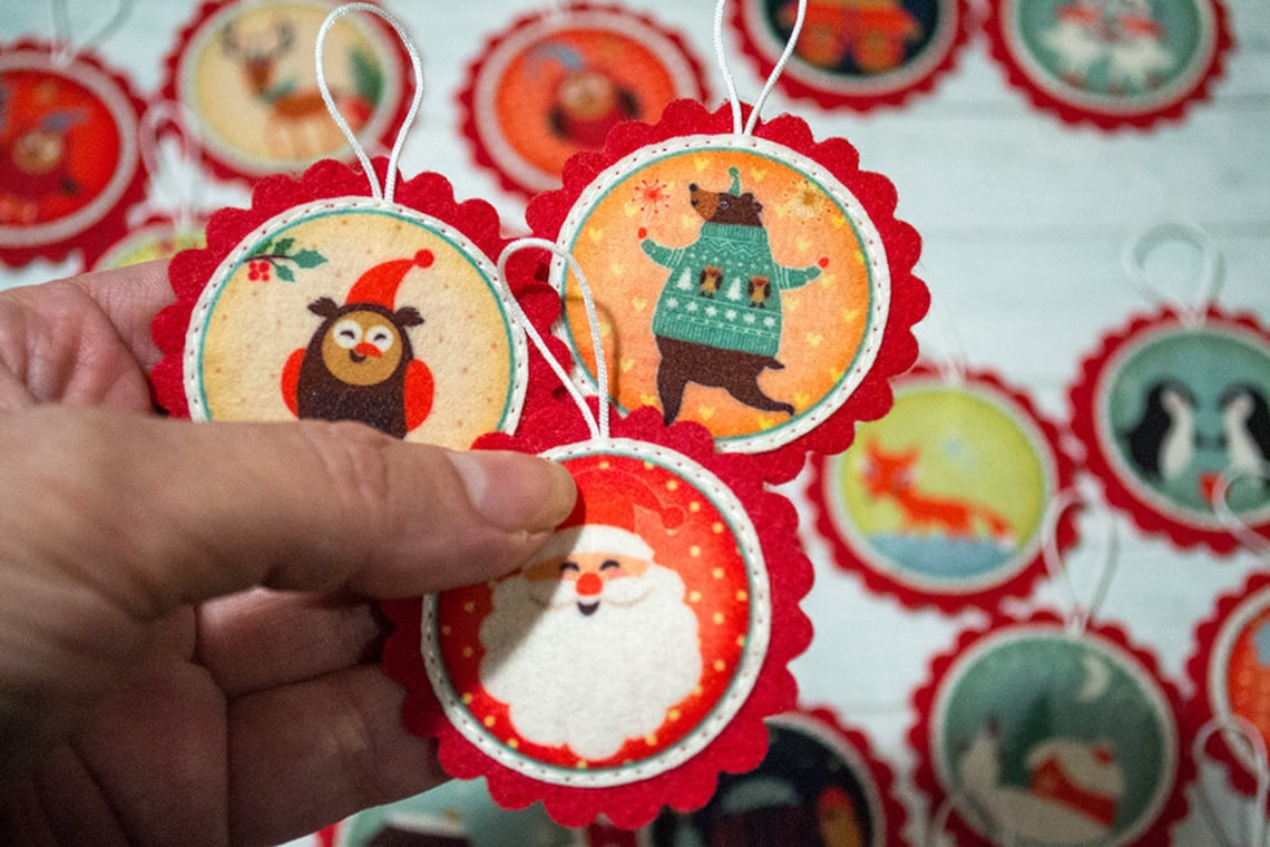 Christmas ornaments Advent calendar ornaments Kids Christmas | Etsy