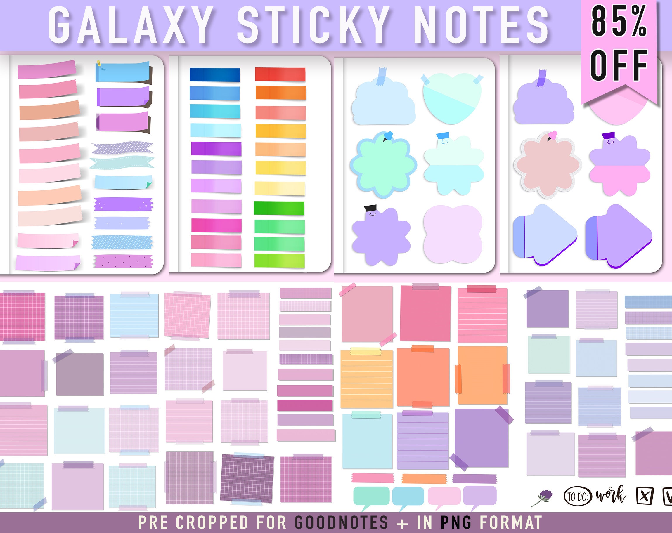 Goodnotes Stickers Goodnotes Sticker Pack Goodnotes Png Etsy