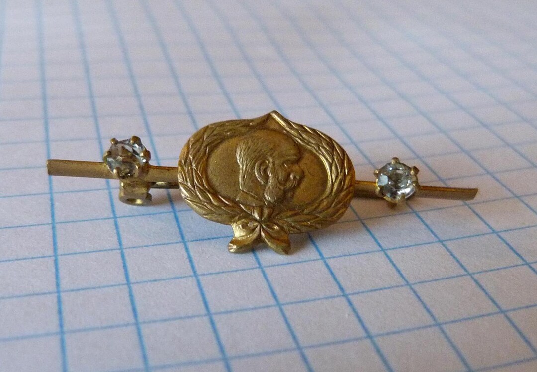Very Unique 1920s Tiny Brooch Pin With Emperor Franz Joseph Tsardom of ...