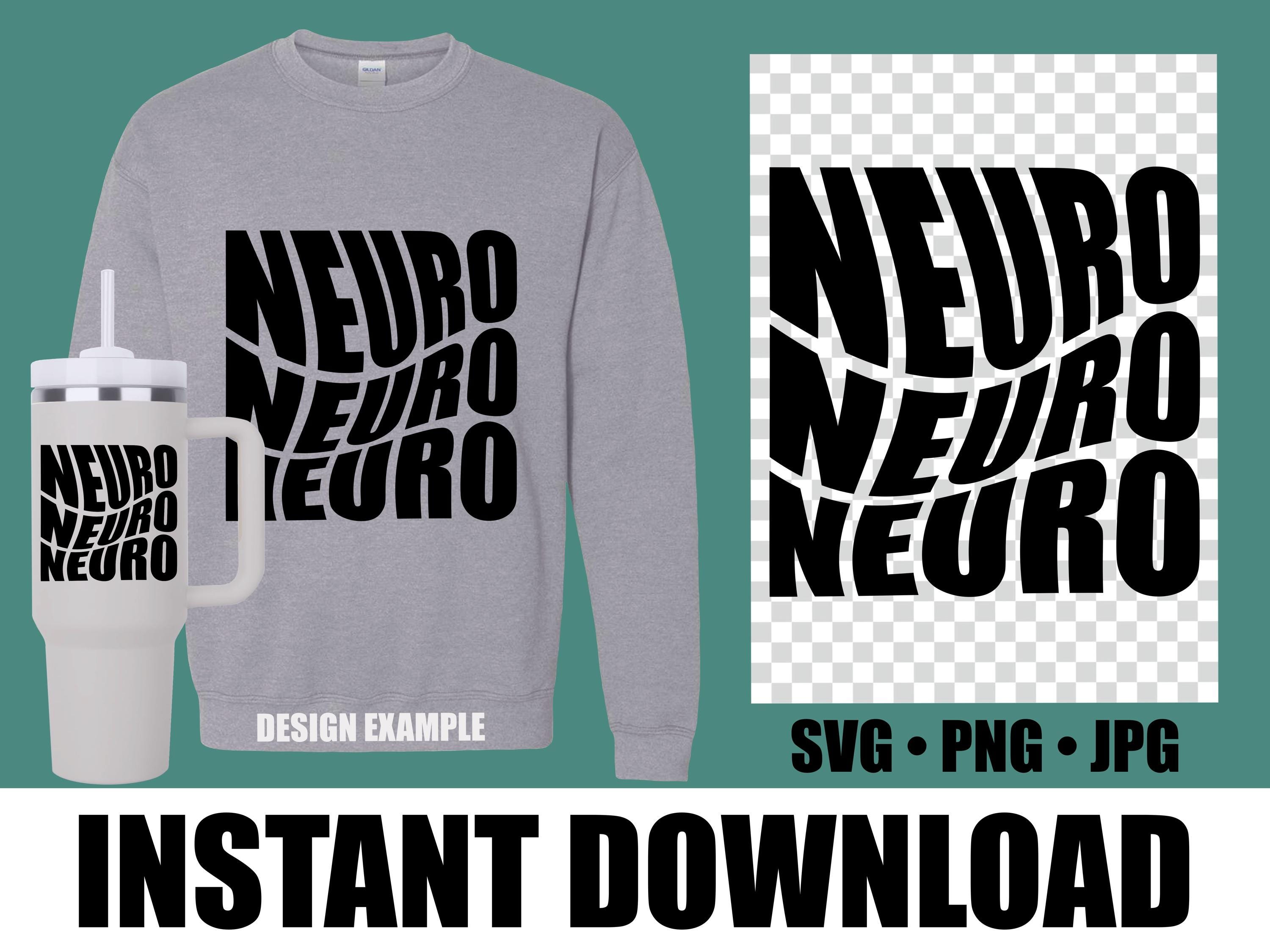 Neuro Text SVG File, Cricut File - Etsy