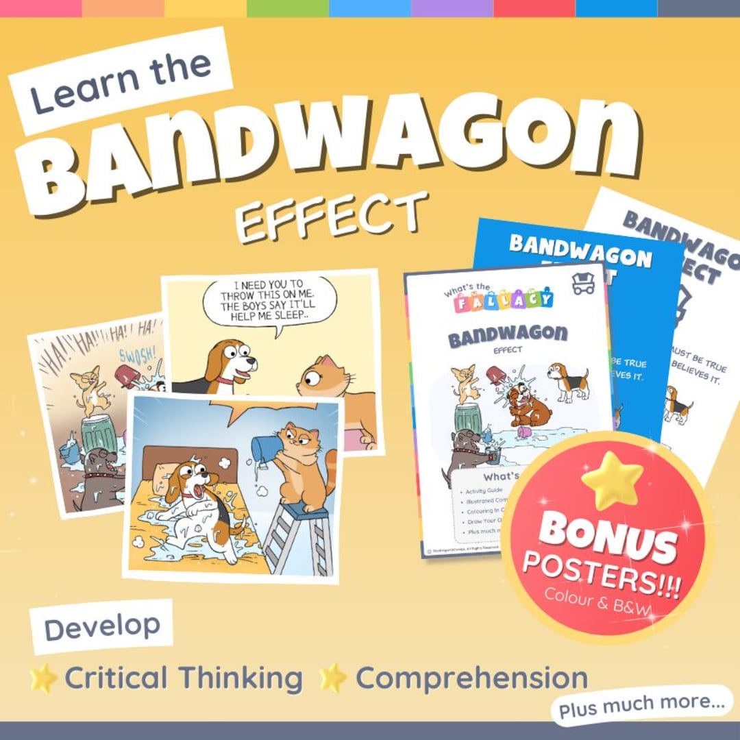 Logical Fallacies: Bandwagon Effect Activity Pack - Etsy