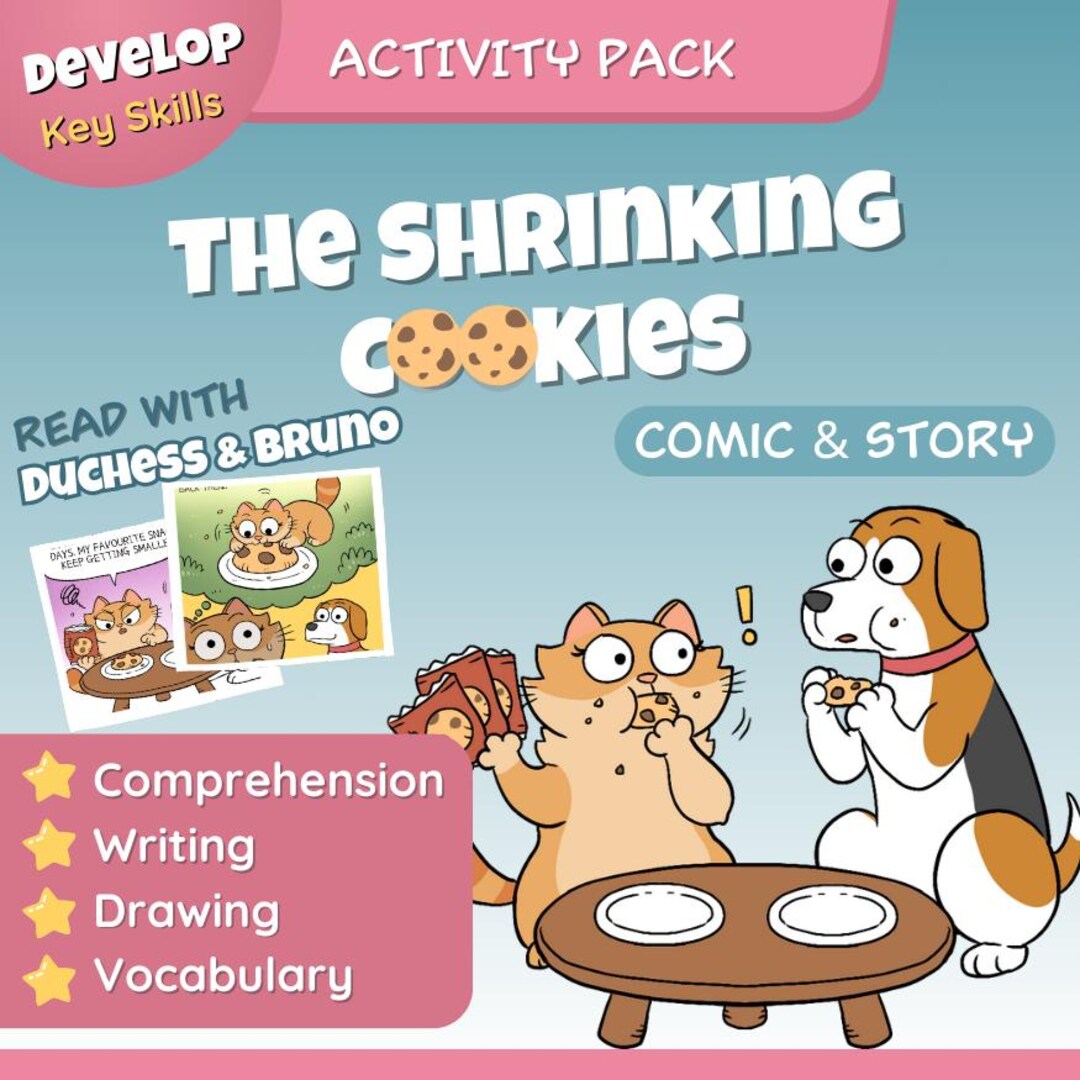 The Shrinking Cookies Fun Activity Pack, Comprehension Questions ...