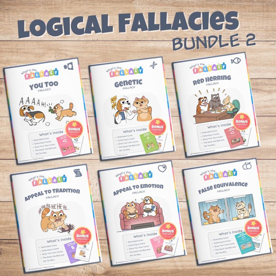 Logical Fallacy Activity Pack Bundle 2 - Etsy