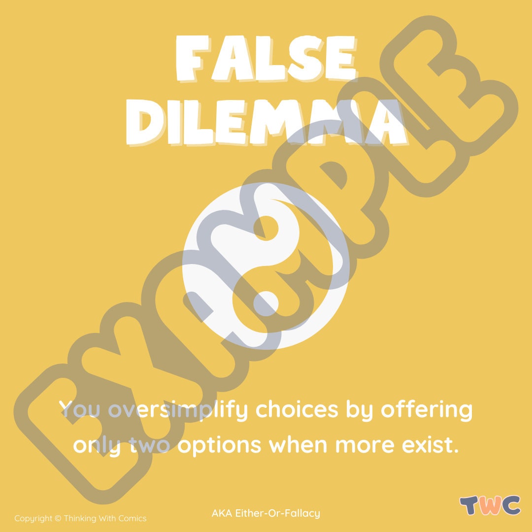 Logical Fallacies Square Card Set Pack Series I - Etsy Australia