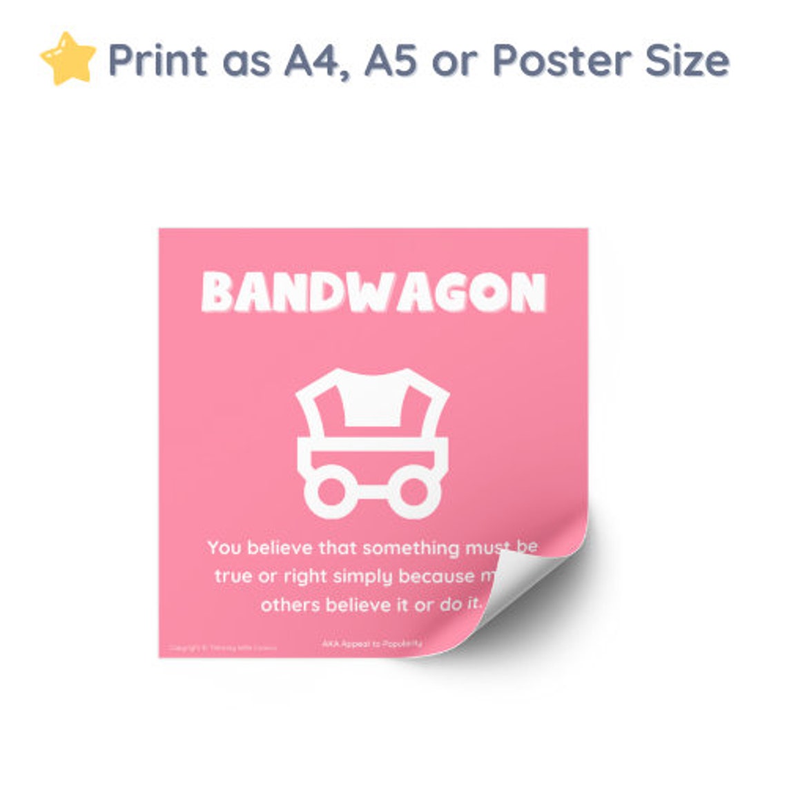 Logical Fallacies Square Card Set Pack Series I - Etsy Australia