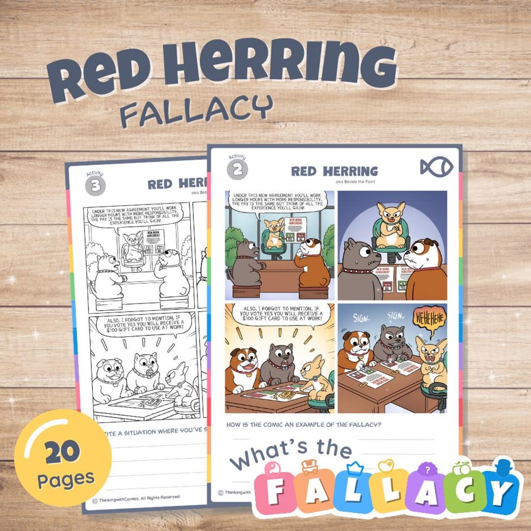Red Herring Fallacy Activity Pack: Fun Critical Thinking ...
