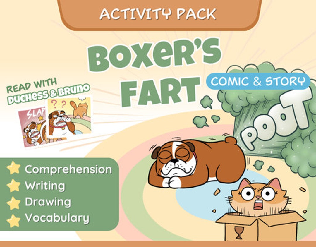 Boxer's Fart Comic and Story Activity Pack - Etsy