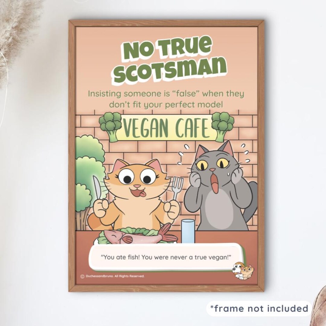 No True Scotsman Fallacy Poster to Develop Critical Thinking Skills - Etsy
