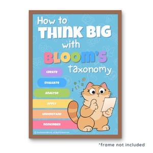 Bloom's Taxonomy Posters for Kids + Activity Booklet (digital Download ...