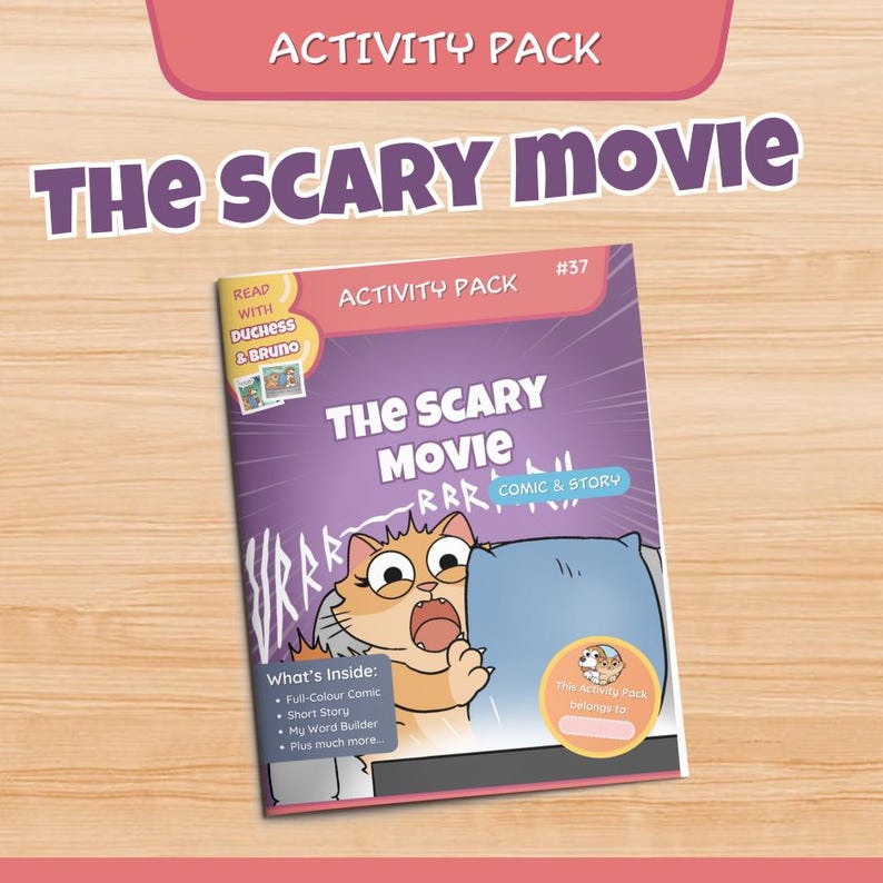 The Scary Movie Activity Pack | Fun Worksheets for Comprehension ...