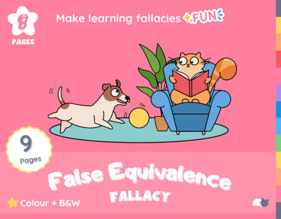 Logical Fallacies: False Equivalence (Instant Download) - Etsy Logical Fallacies: False Equivalence (Instant Download) - Etsy