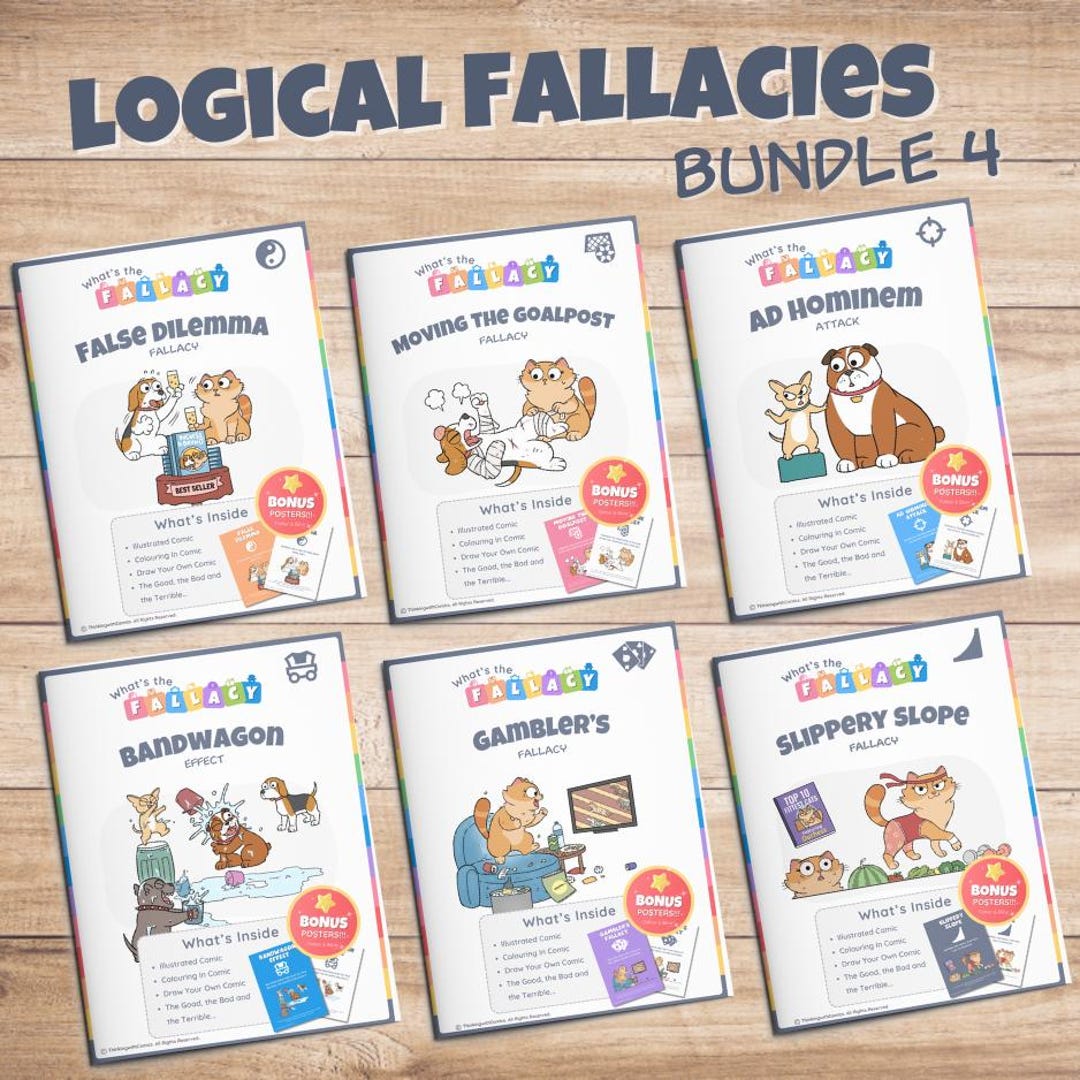 Logical Fallacy Activity Pack Bundle 4 - Etsy