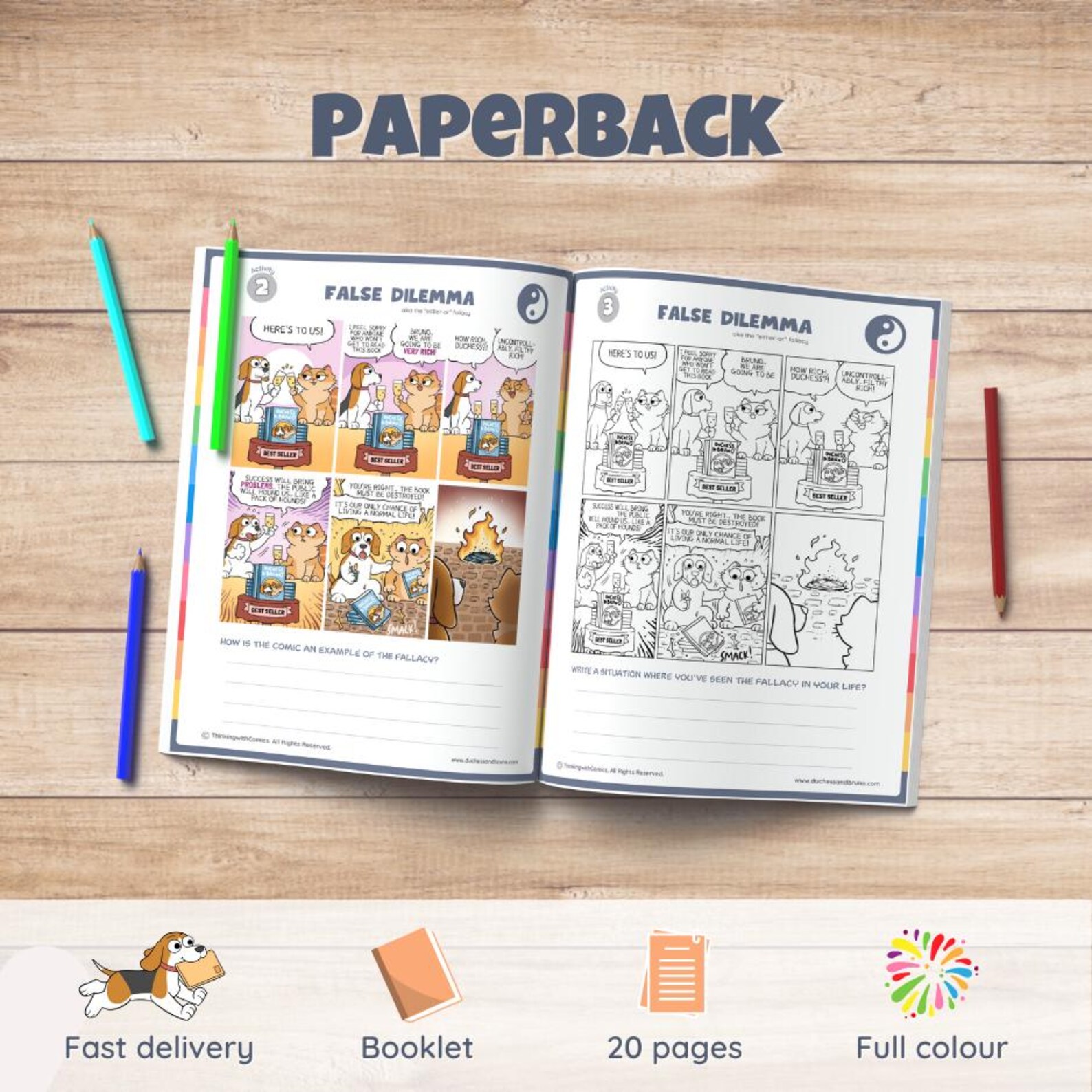 False Dilemma Fallacy Activity Pack: Fun Critical Thinking and ...