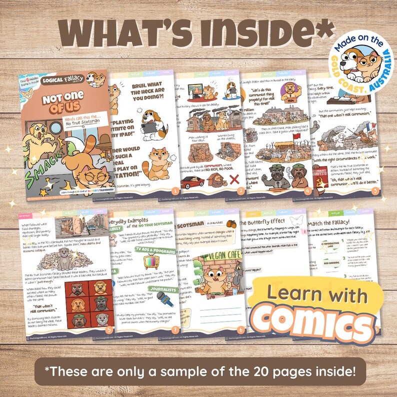No True Scotsman Fallacy Activity Pack: Critical Thinking Worksheets ...