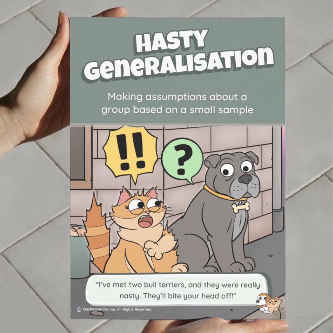 Hasty Generalisation Fallacy Poster to Develop Critical Thinking Skills ...