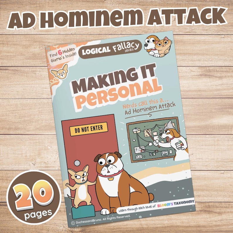 Ad Hominem Attack Fallacy Activity Pack: Fun Critical Thinking and ...