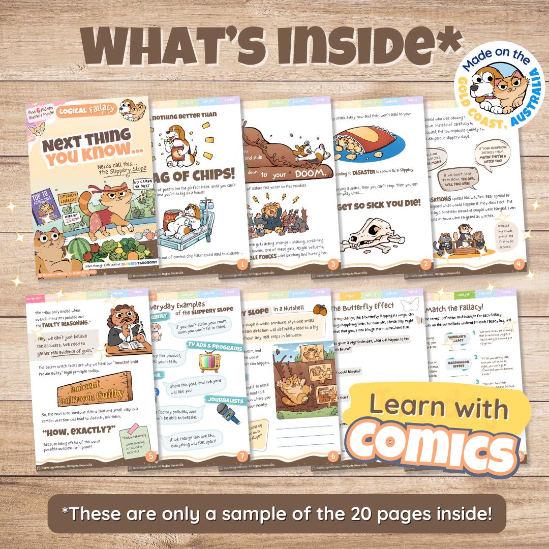 Slippery Slope Fallacy Activity Pack: Fun Critical Thinking ...