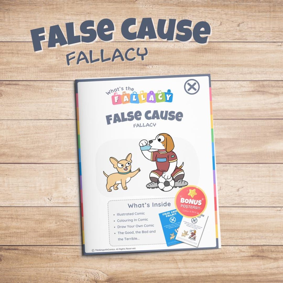 False Cause Fallacy Activity Pack: Critical Thinking Worksheets ...