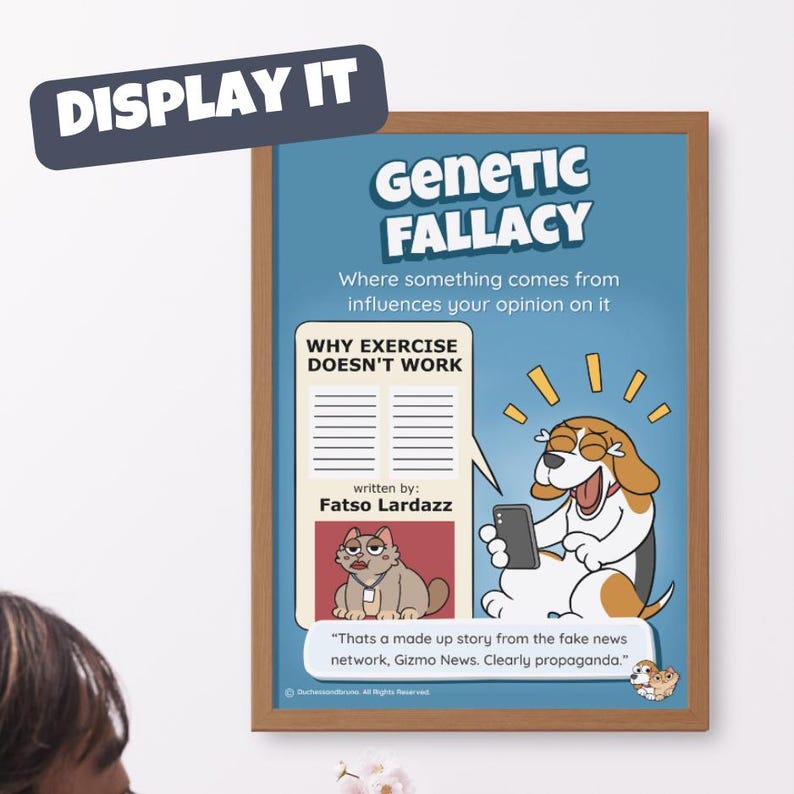 Genetic Fallacy Poster to Develop Critical Thinking Skills - Etsy