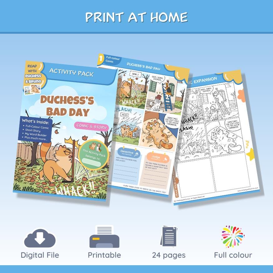 Duchess's Bad Day Fun Activity Pack, Comprehension Questions, Colouring ...
