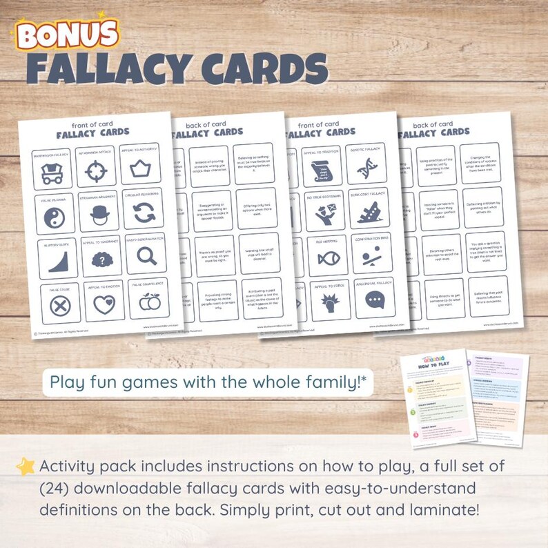 Straw Man Argument Fallacy Activity Pack: Fun Critical Thinking ...