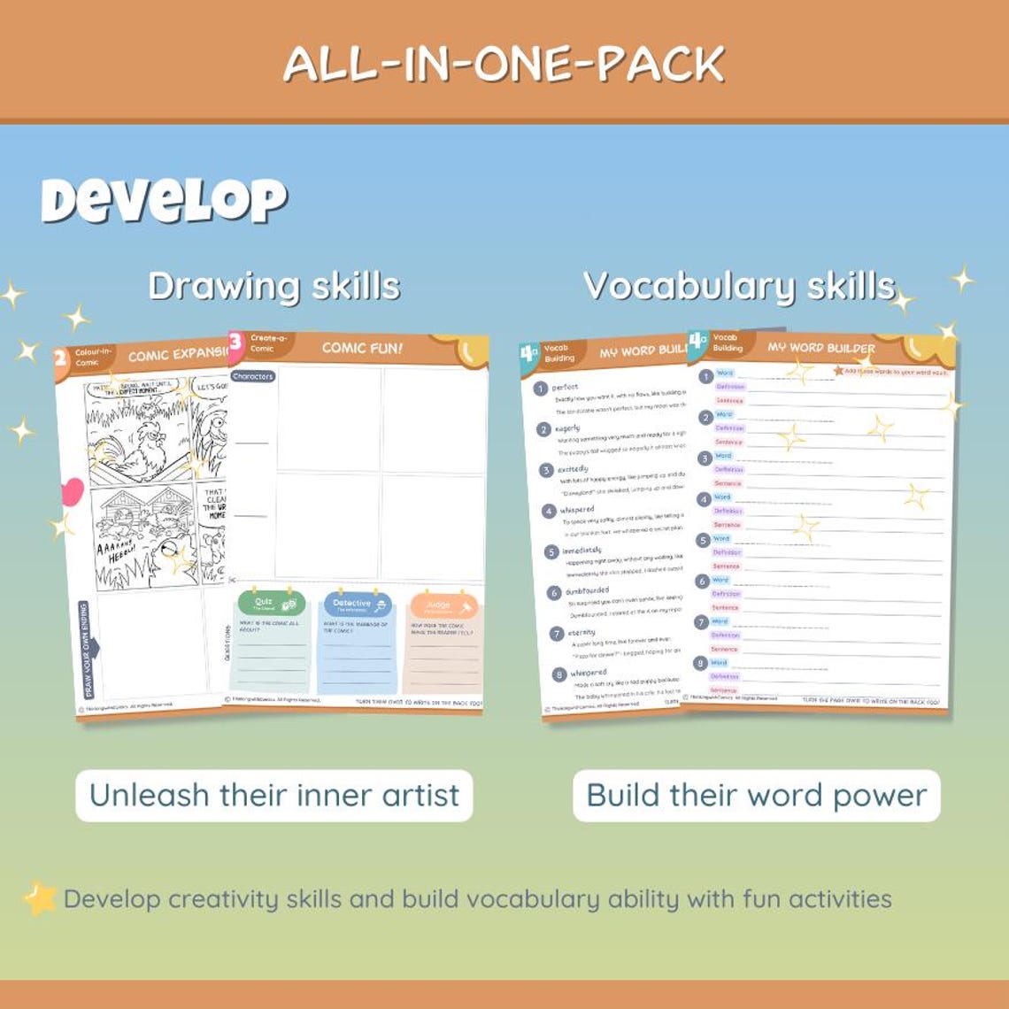 Birdzilla Chases Bruno Fun Activity Pack, Comprehension Questions ...