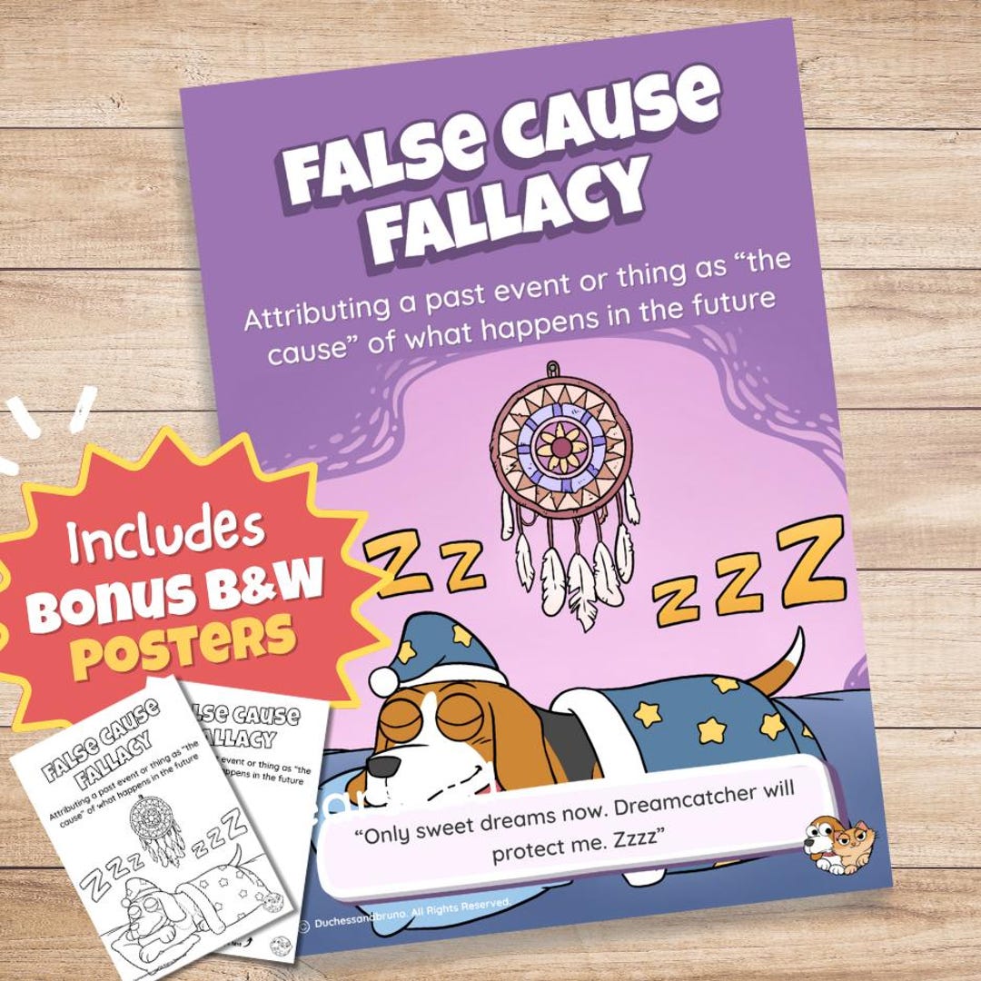 False Cause Poster to Develop Critical Thinking Skills Digital Download ...