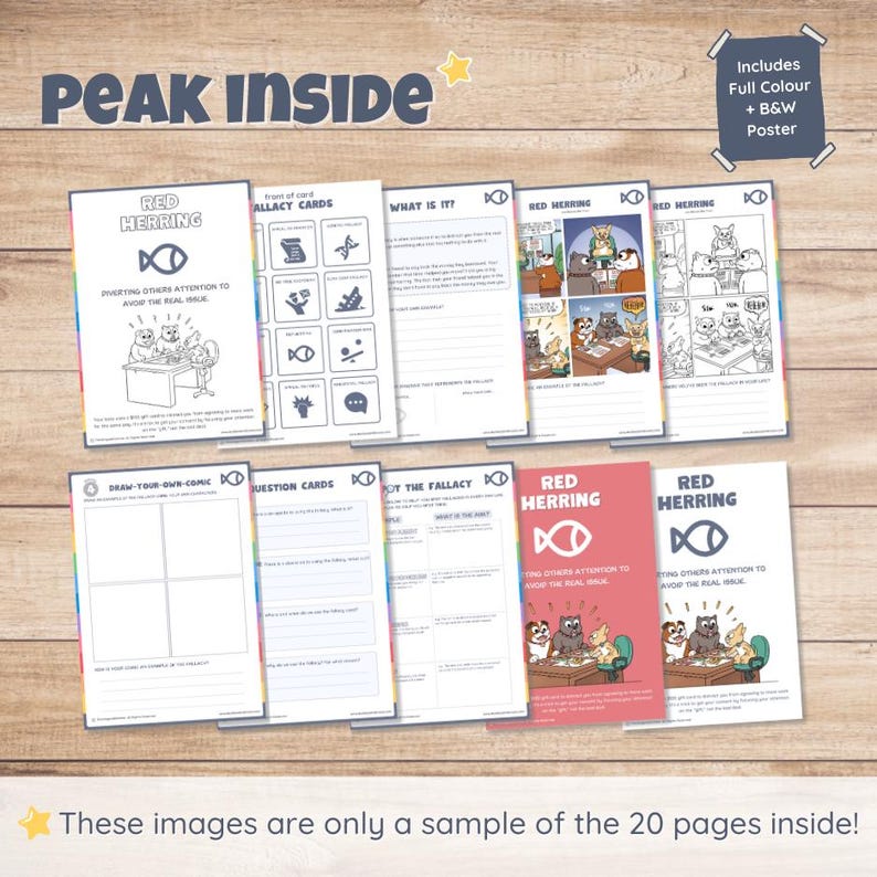 Red Herring Fallacy Activity Pack: Fun Critical Thinking ...