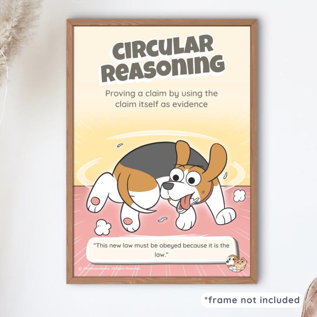 Circular Reasoning Poster to Develop Critical Thinking Skills - Etsy