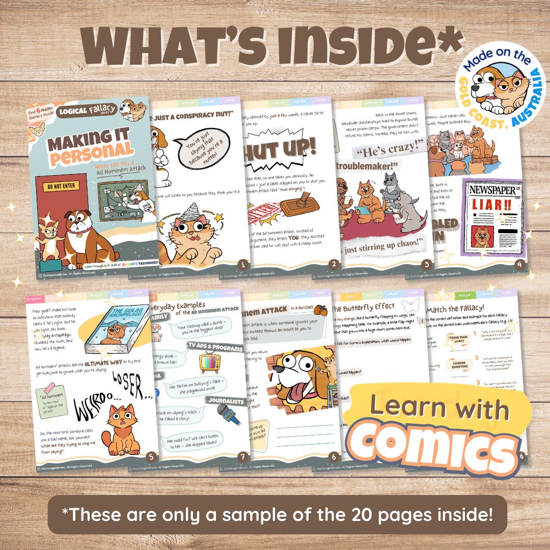 Ad Hominem Attack Fallacy Activity Pack: Fun Critical Thinking and ...