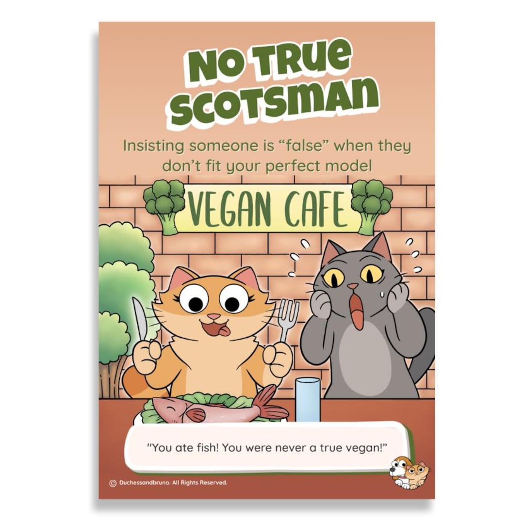 No True Scotsman Fallacy Poster to Develop Critical Thinking Skills - Etsy