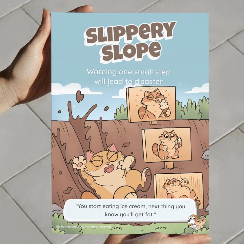 Slippery Slope Poster to Develop Critical Thinking Skills Digital ...