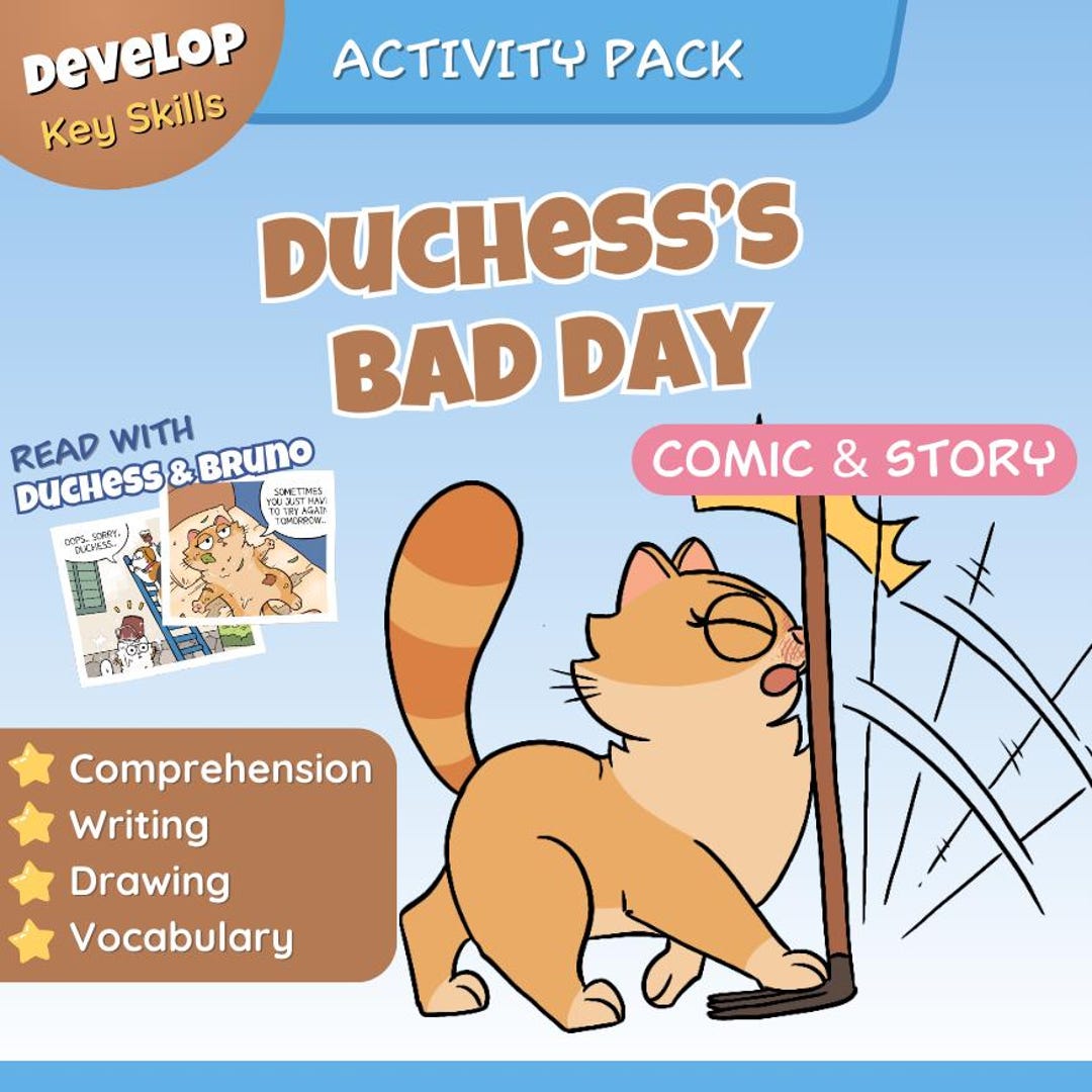 Duchess's Bad Day Fun Activity Pack, Comprehension Questions, Colouring ...
