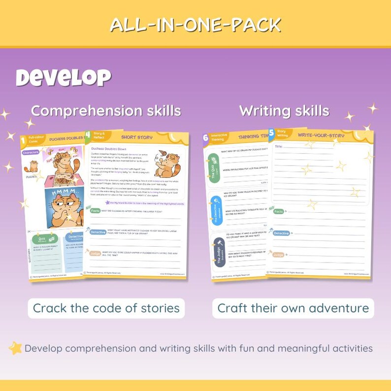Duchess Doubles Down Fun Activity Pack, Comprehension Questions ...