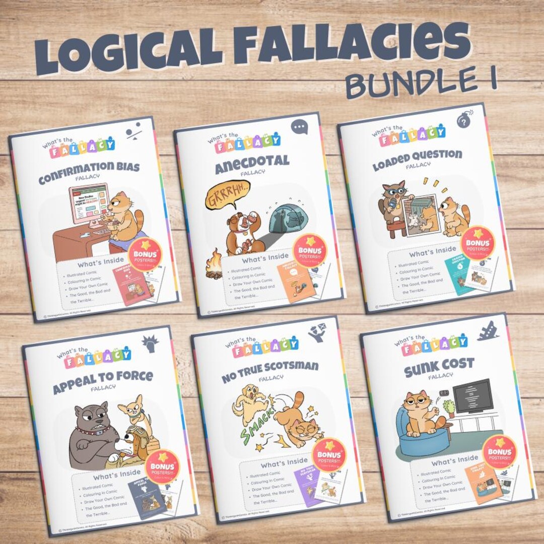 Logical Fallacy Activity Pack Bundle 1 - Etsy