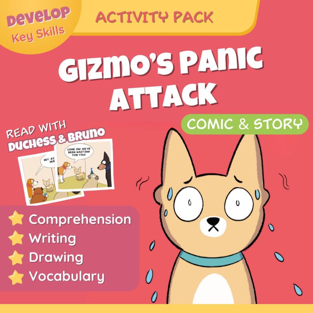 Gizmo's Panic Attack Fun Activity Pack, Comprehension Questions ...