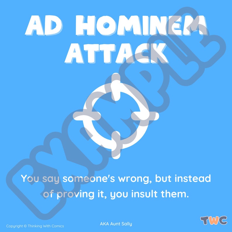 Logical Fallacies Square Card Set Pack Series I - Etsy Australia