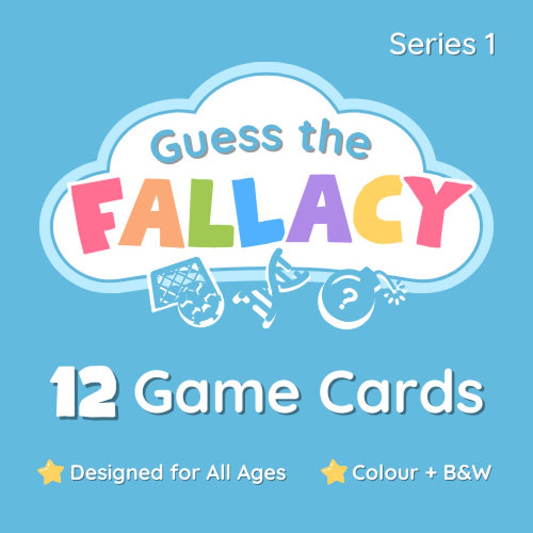 Logical Fallacies Game Cards Set - Series I - Etsy