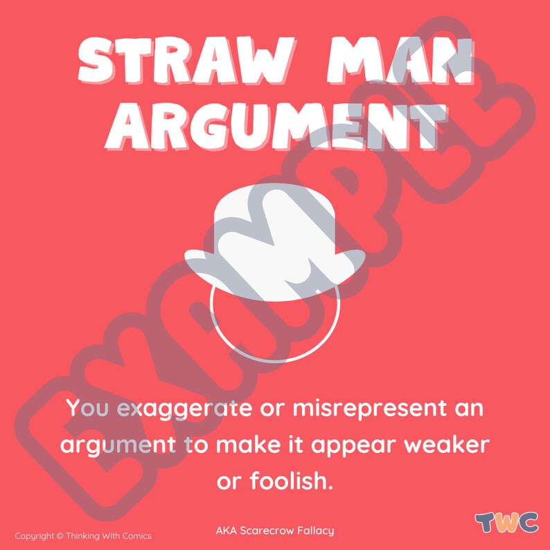 Logical Fallacies Square Card Set Pack Series I - Etsy Australia