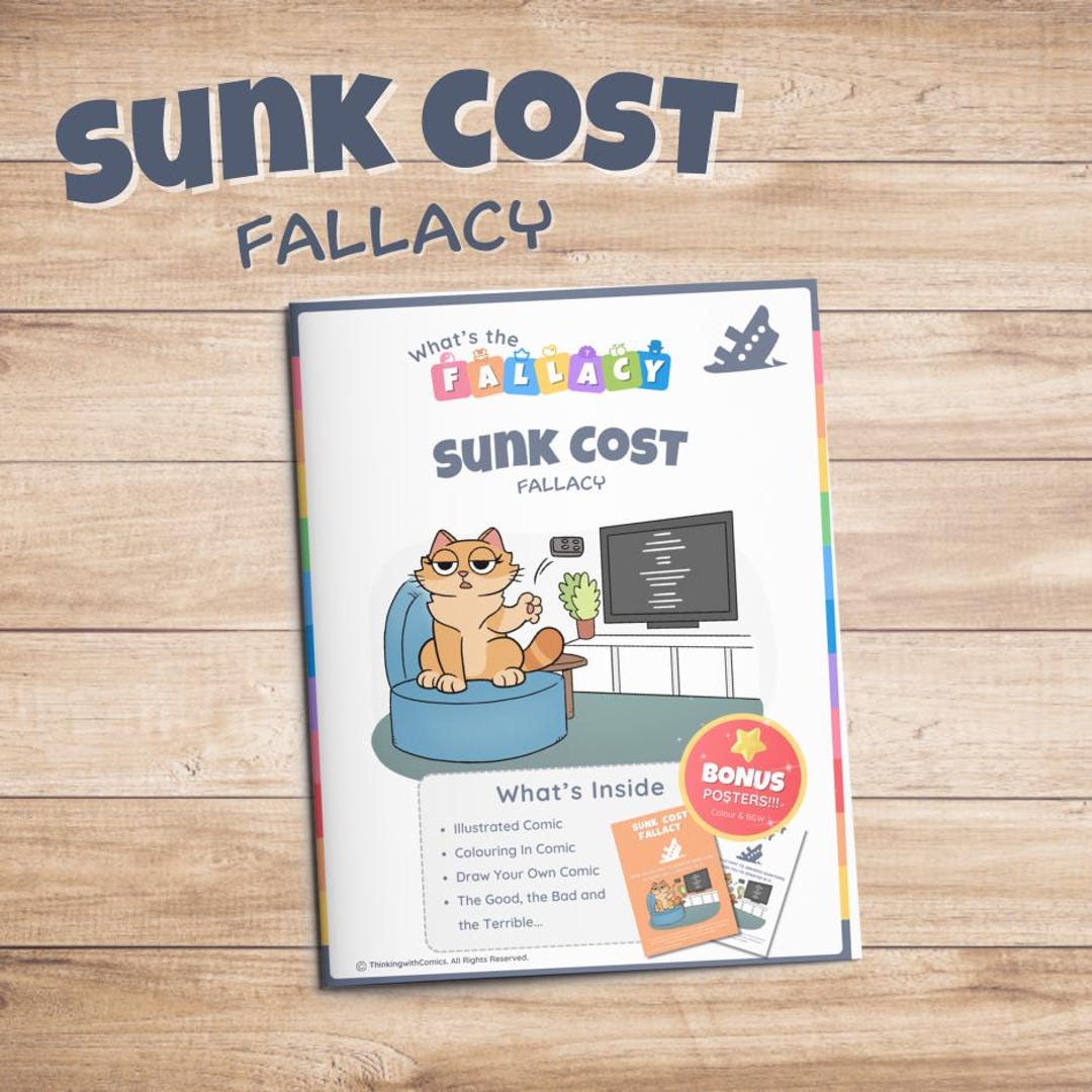 Sunk Cost Fallacy Activity Pack: Critical Thinking Worksheets ...