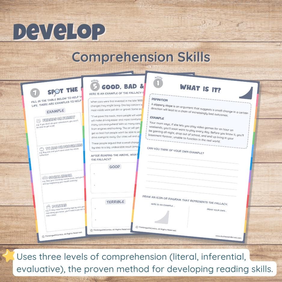 Slippery Slope Fallacy Activity Pack: Fun Critical Thinking ...