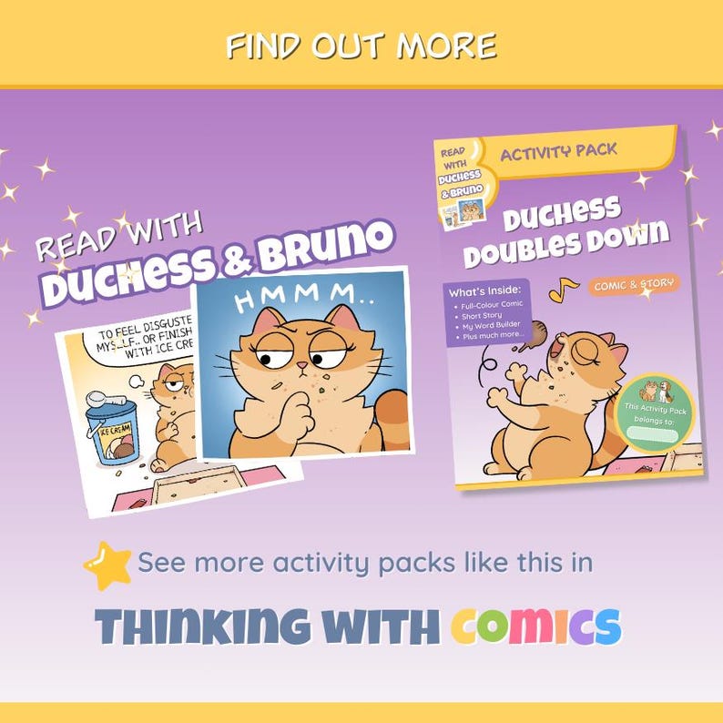 Duchess Doubles Down Fun Activity Pack, Comprehension Questions ...