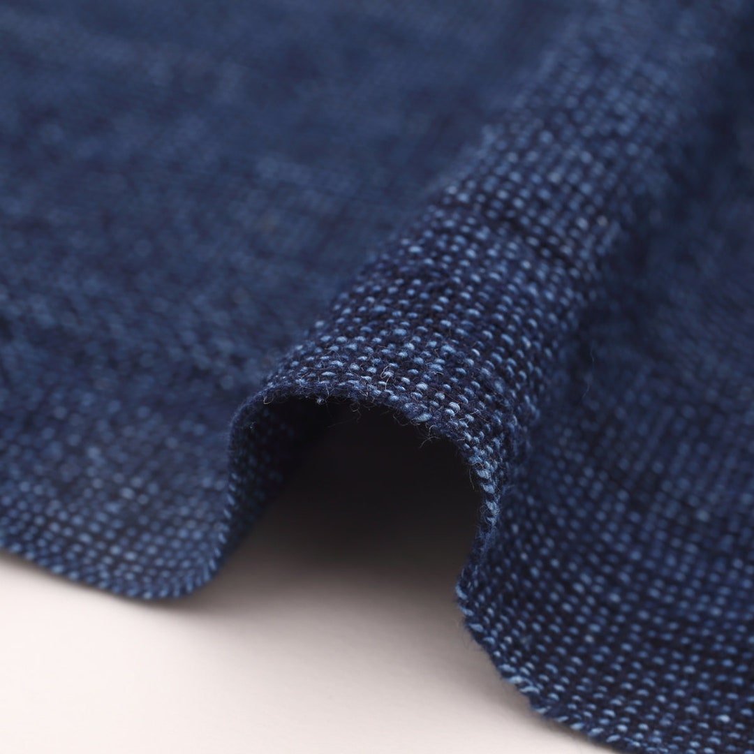 Dungaree Fabric by the Half Yard, shimo-furi marbling Indigo, Japanese Cotton - Etsy