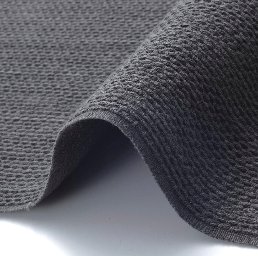 Japanese Sashiko Fabric by the Half Yard in Charcoal, Sashi-ori ...