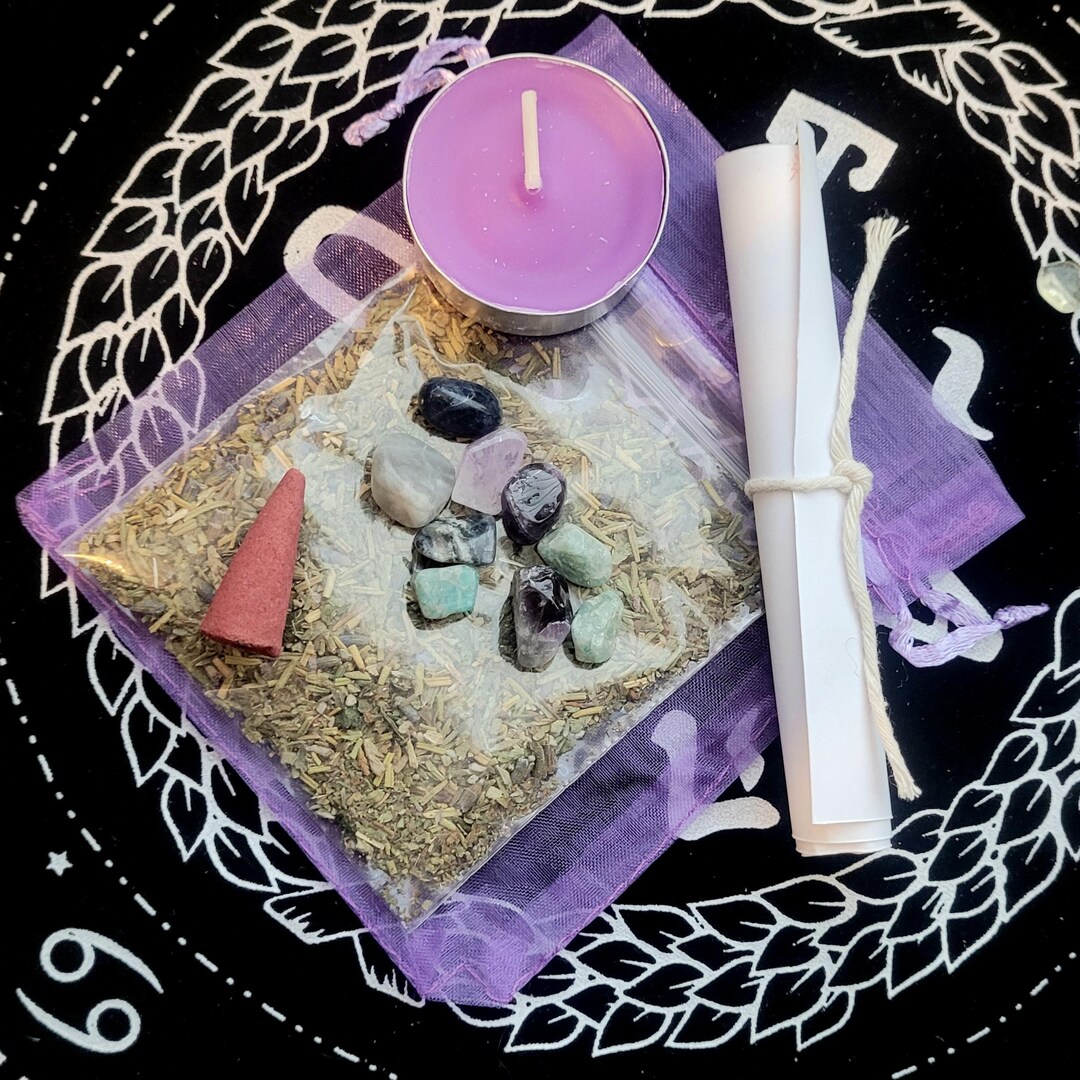 DIY Make Your Own Spell & Crystal Kit Protection Money Love Spell ...