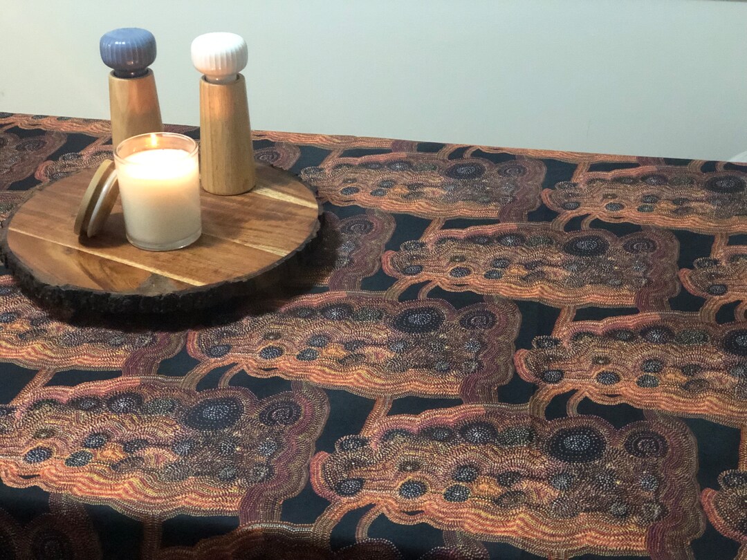 Orange Indigenous Tablecloth - Etsy