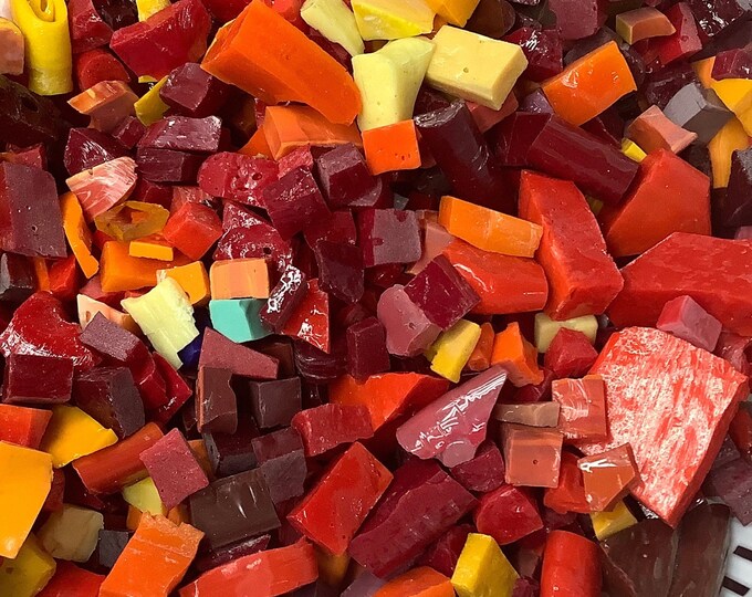 Mosaic 1lb Smalti Red Orange Yellow Rotti Mix 20 Bucks - Etsy