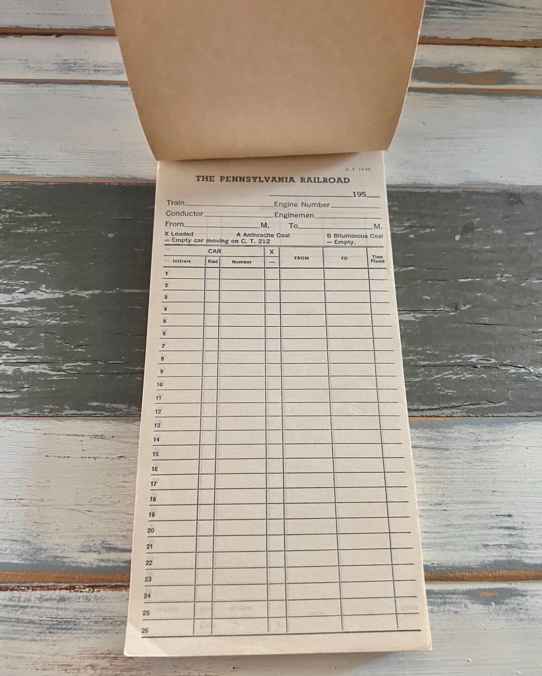 Vintage Pennsylvania Railroad Work Order Forms Booklet Work Orders ...