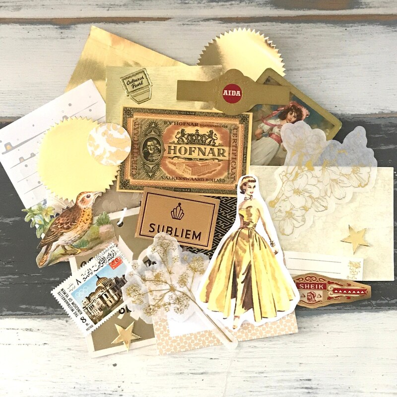 Gold Scrapbook Paper - Etsy