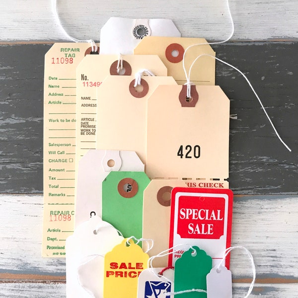 Vintage Hang Tags - Etsy